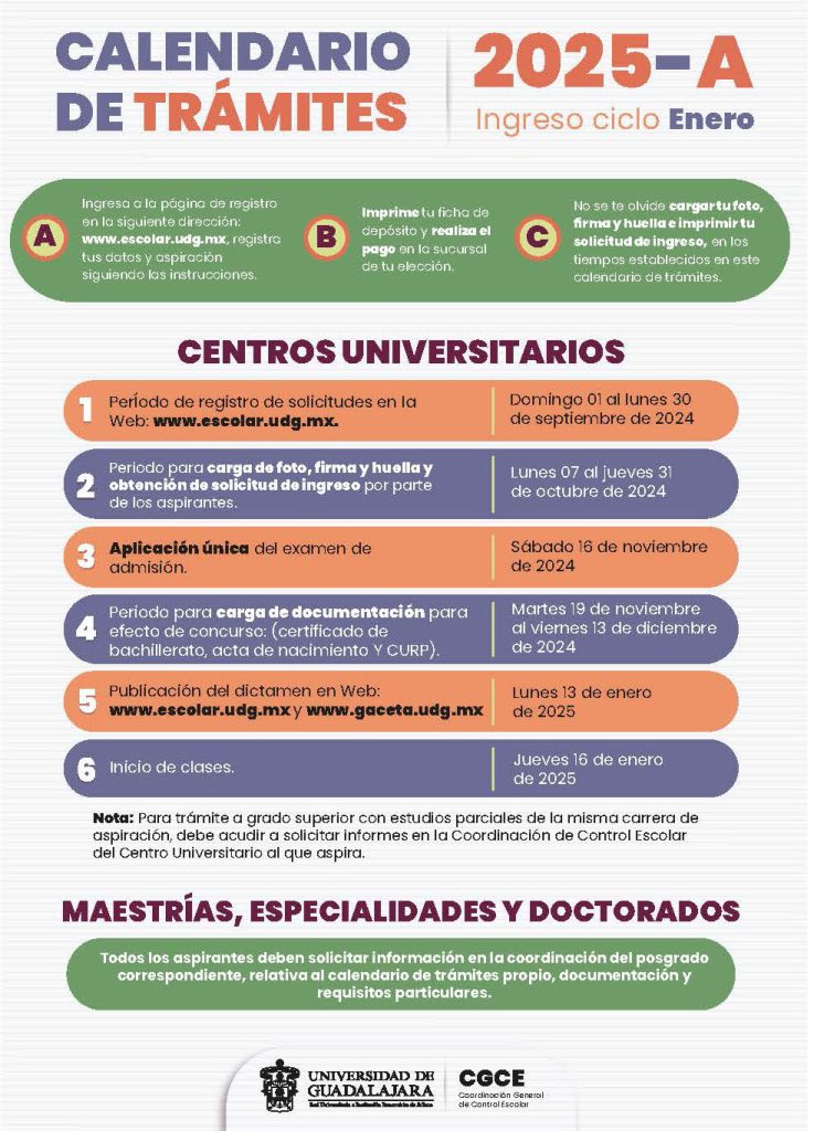 Inicio de clases en la UdeG: 12 de agosto - Gaceta UDG